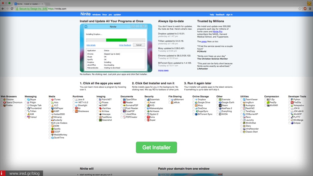 Κατεβάστε δωρεάν εφαρμογές στον υπολογιστή σας, μαζικά και με ασφάλεια! (Windows & Linux) | ired.gr