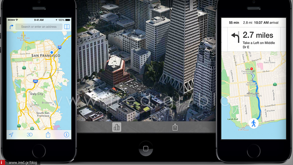 iOS 8: Apple Maps Flyover σε iPhone | ired.gr