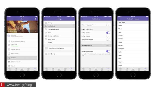 Viber - Επιτέλους μπορούμε να προσαρμόσουμε τους ήχους ειδοποίησης μαζικά ή μεμονωμένα - ired.gr